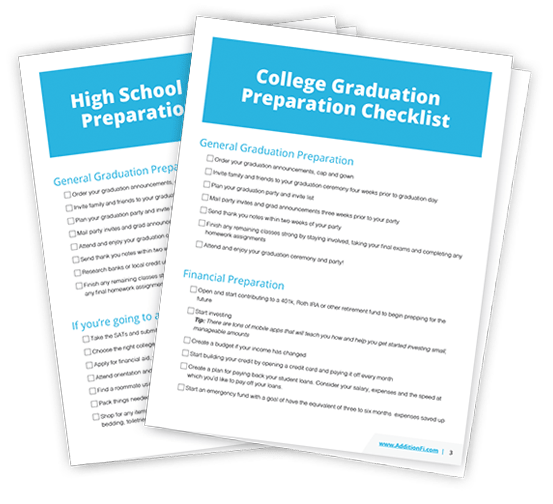 High School and College Graduation Preparation Checklist