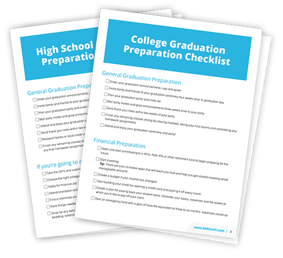 High School and College Graduation Preparation Checklist