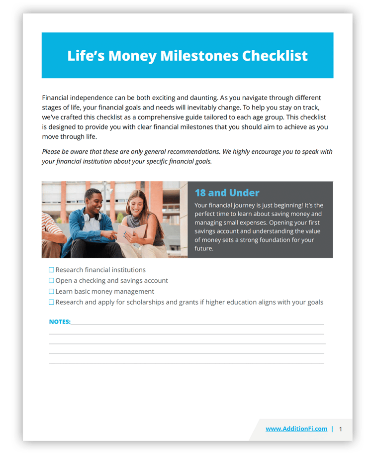 Thank You | Free Checklist: Life's Money Milestones