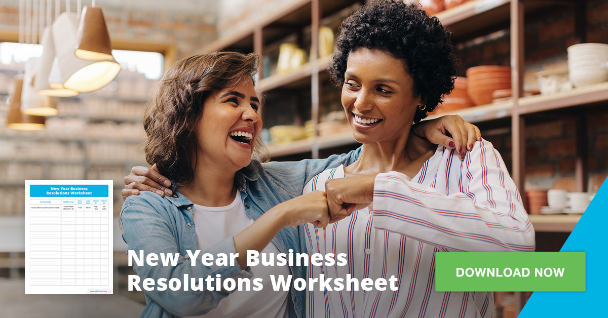 New Year Business Resolutions Worksheet | Addition Financial